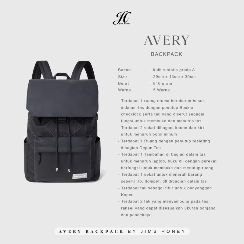 AVERY BACKPACK – Jimshoney Solo